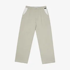 Quần Woven Pin Tuck Two Tone Be