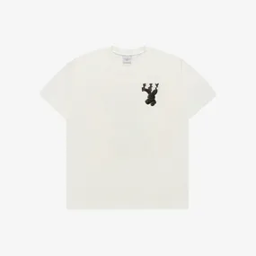 Áo Thun ADLV Fuzzy Font Rabbit Kem