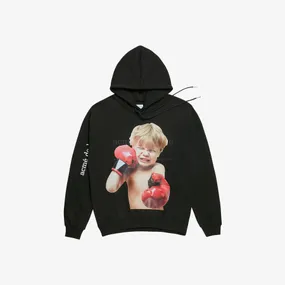Áo Hoodie Baby Face Boxing Đen