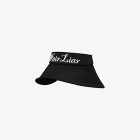 Fair Liar | Mũ visor nửa đầu rộng vành thêu logo