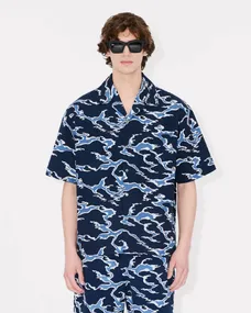 KENZO | Áo sơ mi Hawaii tay ngắn KENZO Ocean Camo