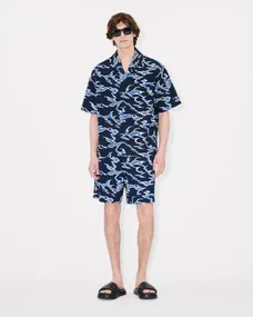 KENZO | Quần short cotton co giãn KENZO Ocean Camo