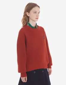 Maison Kitsuné | Áo len comfort viền gân Bold Fox Head
