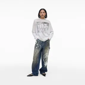 Áo dài tay oversize Futura x Marc Jacobs