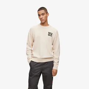 HUGO | Áo len Virgin Wool in họa tiết