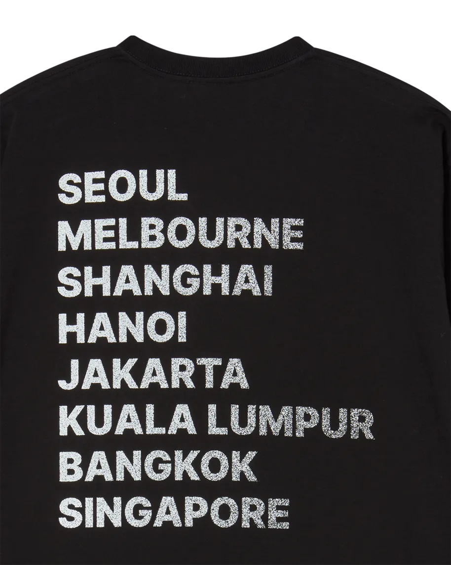 Acme De Lavie | (Pre-order) Áo thun ngắn tay DUST BLUR EFFECT Đen