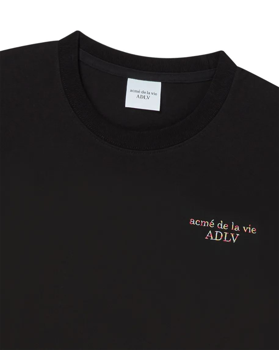 Acme De Lavie | (Pre-order) Áo thun ngắn tay MIXED THREAD Đen